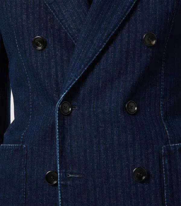 TOM FORD Double-breasted Denim Blazer