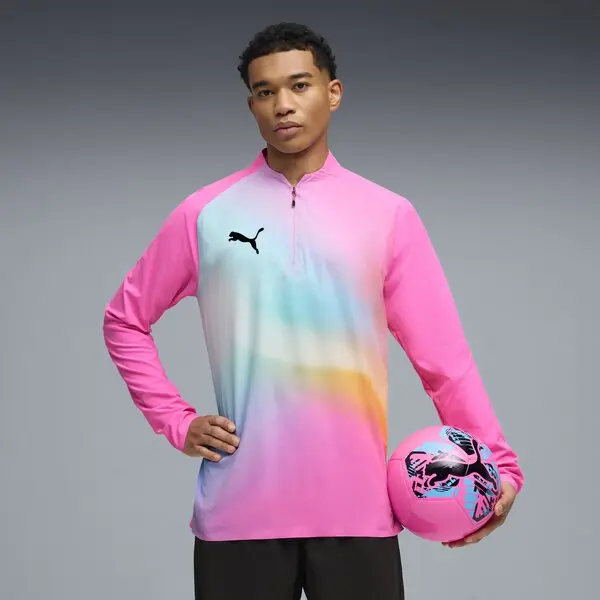 PUMA Individual Lightspeed Ultimate Quarter-zip Top - Pink
