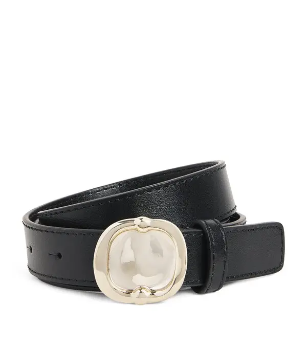 Claudie Pierlot Leather Belt - Black