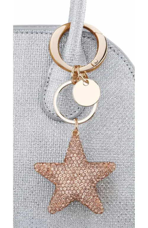 Nina Crystal Embellished Star Bag Charm - Gold