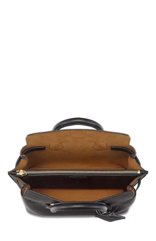 Mcm Milla Tote In Spanish Embossed Leather - Black