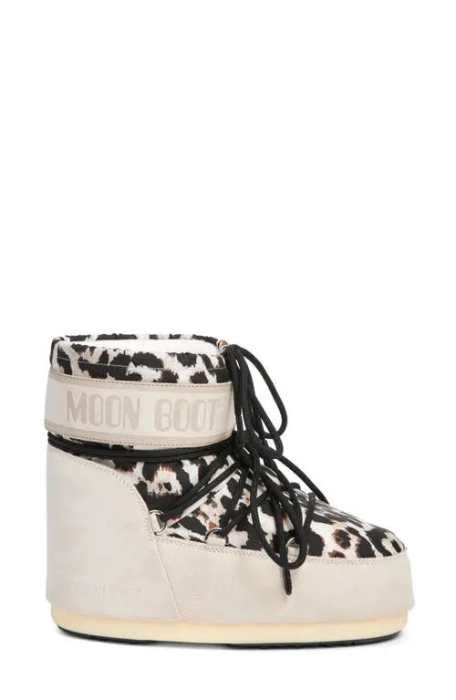 MOON BOOT® Icon Low Leopard Print Boots