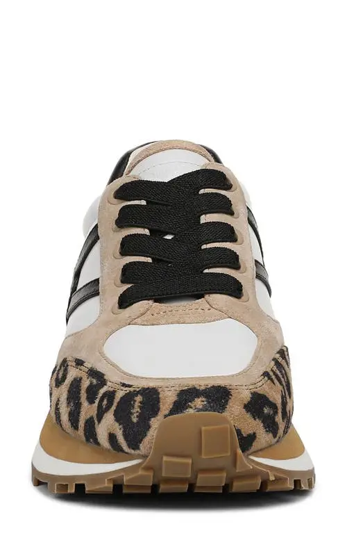 Veronica Beard Valentina Leopard Contrast Sneakers