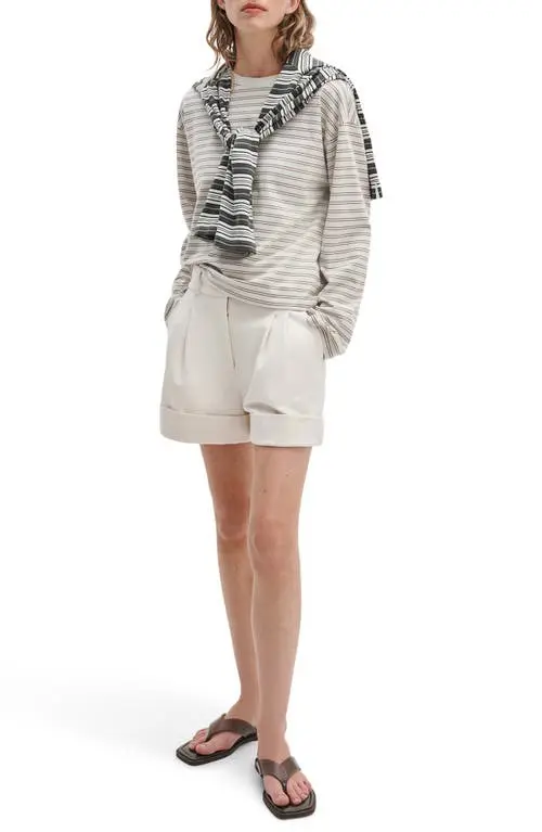 Rag & Bone Kelly Stripe Boxy T-shirt - Ivory