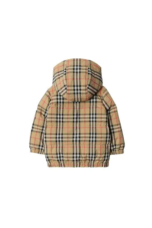 Burberry Check Nylon Puffer Coat