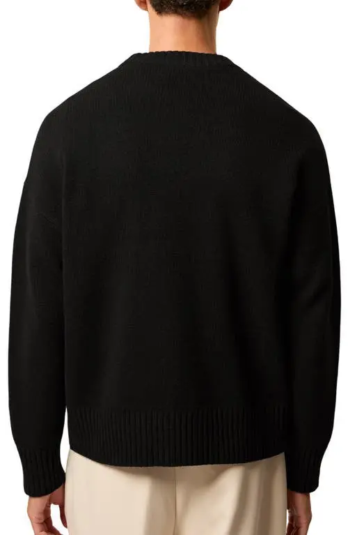 REISS Archibald Embroidered Wool Sweater