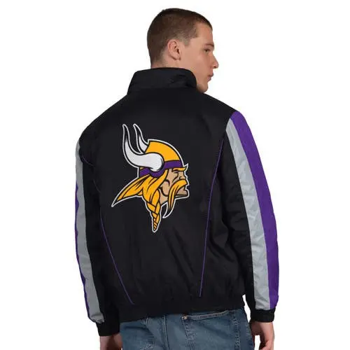 STARTER Minnesota Vikings Thursday Night Gridiron Half-zip Jacket