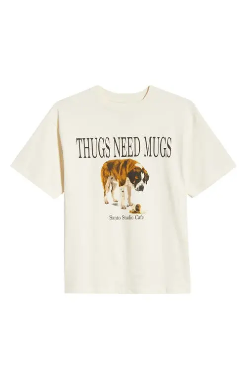 SANTO STUDIO Thugs Need Mugs Graphic T-shirt