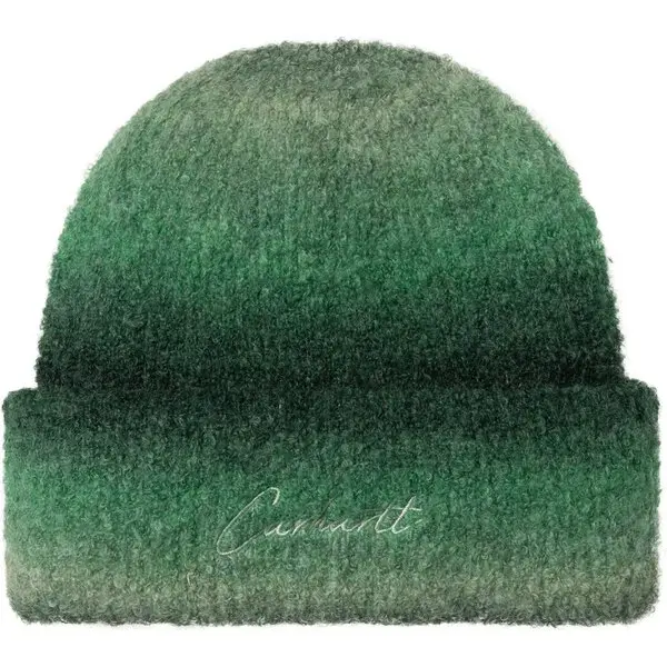 Carhartt Work In Progress Tony Gradient Stripe Bouclé Beanie - Green Tony Stripe