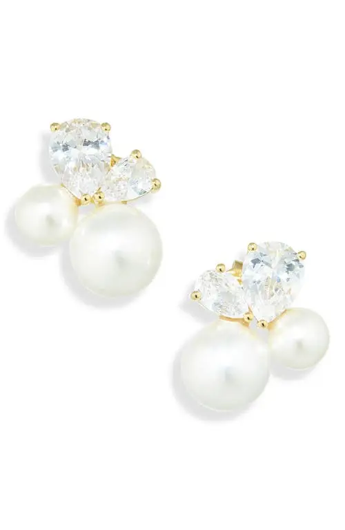 Éliou Sopra Cluster Stud Earrings - White