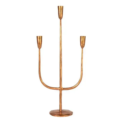 STORIED HOME Hand-forged Metal Candelabra