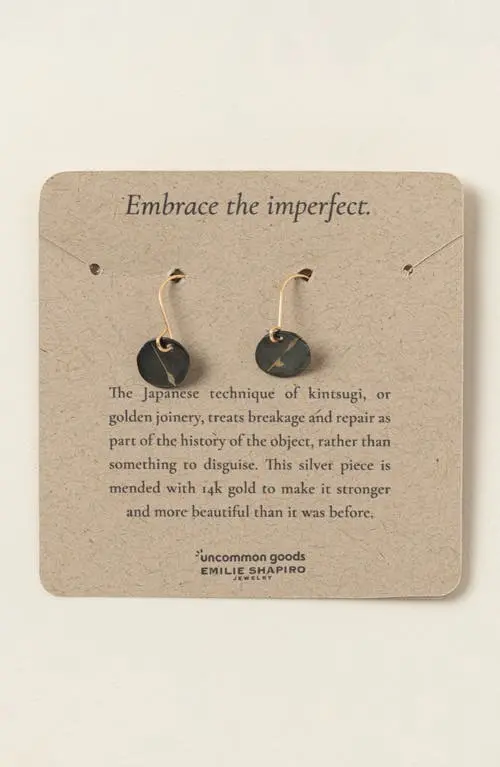 UNCOMMON GOODS Kintsugi Earrings - Gold
