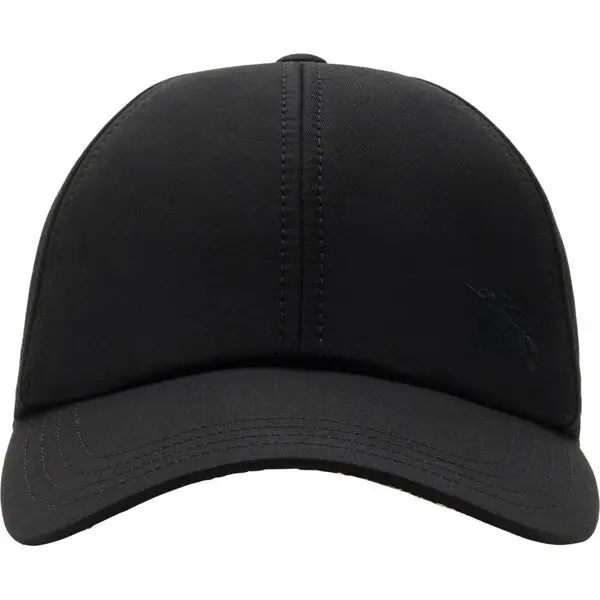 Burberry Gabardine Baseball Cap - Black/sand Beige