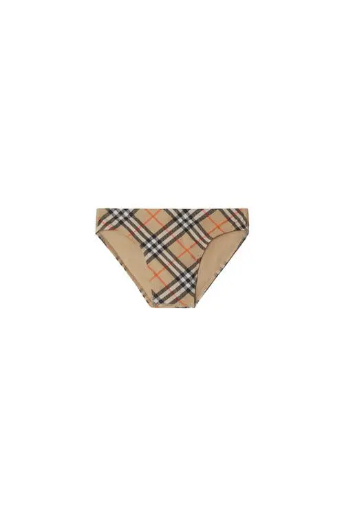Burberry Check Swim Briefs - Sand