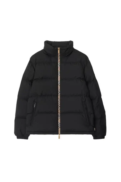 Burberry Checker-tape Snowdon Puffer Jacket