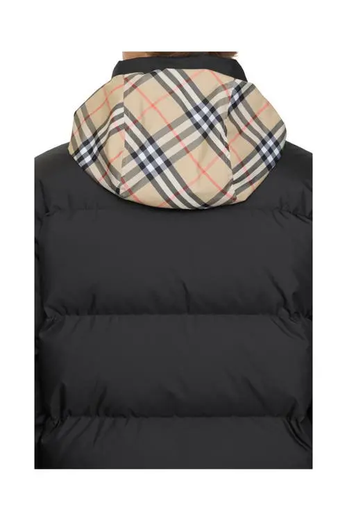 Burberry Checker-tape Snowdon Puffer Jacket