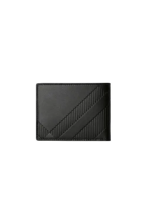 Burberry Embossed Check Slim Bifold Wallet
