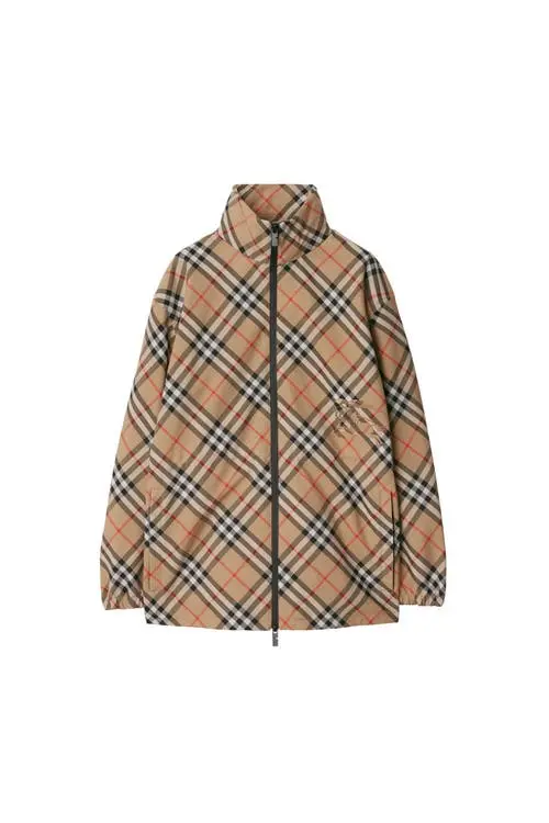 Burberry Check Twill Jacket - Sand