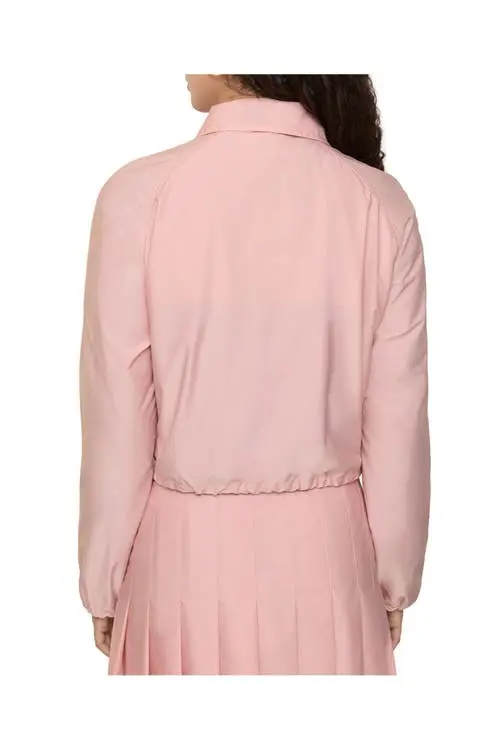 Burberry Cropped Newcott Hooded Jacket - Begonia Pink