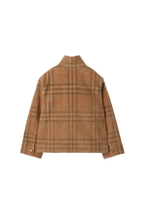 Burberry Check Corduroy Harrington Jacket