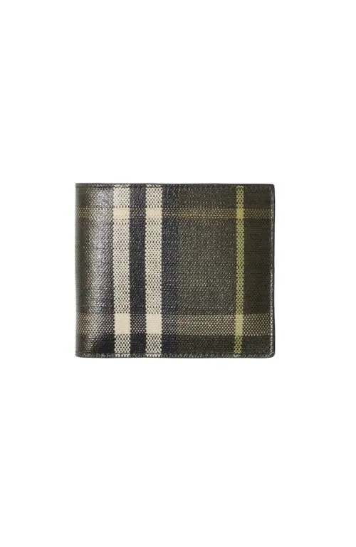 Burberry Check Bifold Wallet - Thicket Green