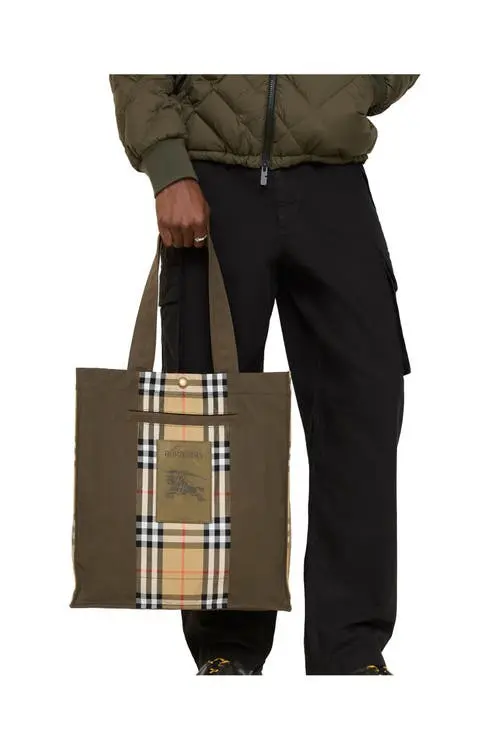 Burberry Check Trench Tote