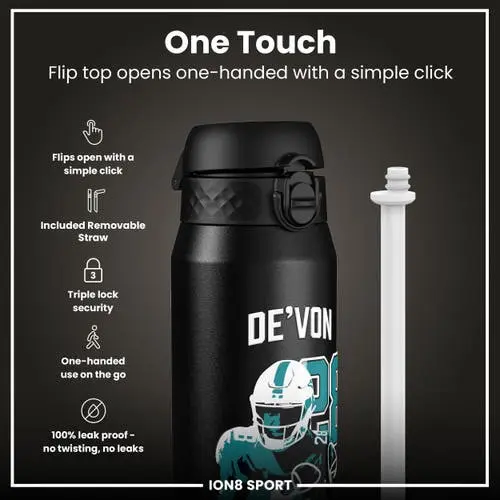 ION8 Nfl Pa Thermal Steel Water Bottlelocked In Series