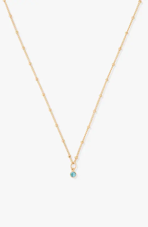 CUFFED BY NANO Birthstone Necklace - Gold December