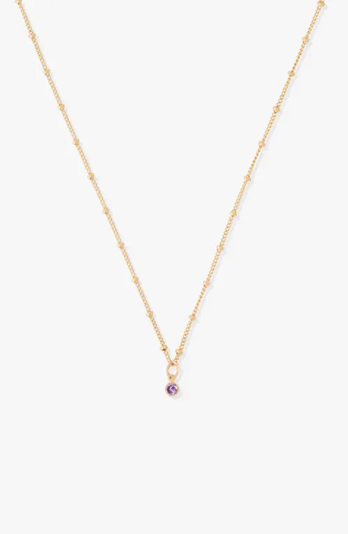 CUFFED BY NANO Birthstone Necklace - Gold June