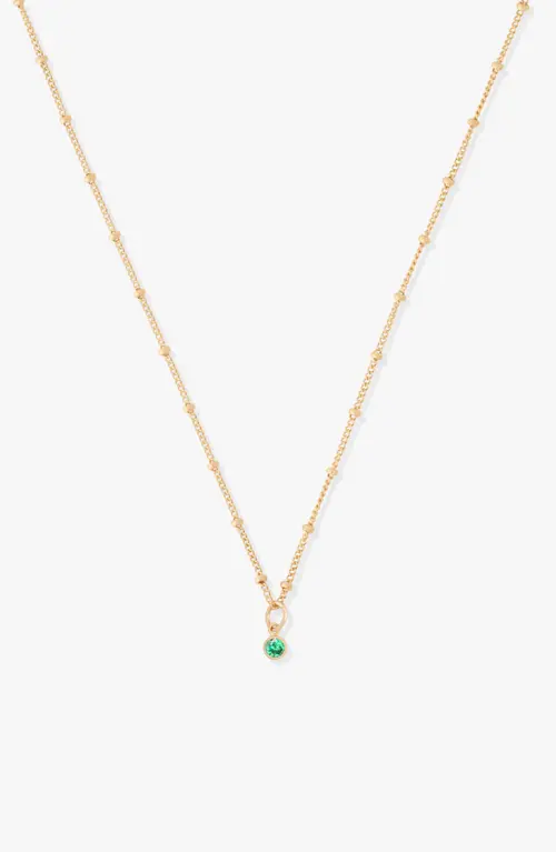 CUFFED BY NANO Birthstone Necklace - Gold May