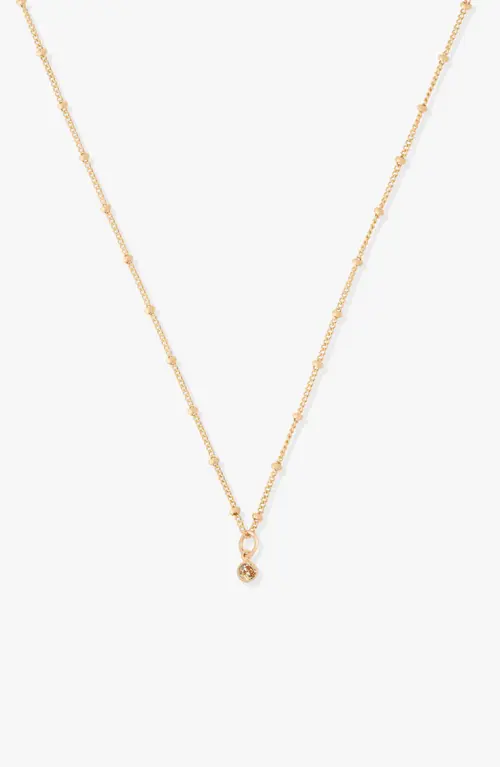 CUFFED BY NANO Birthstone Necklace - Gold November
