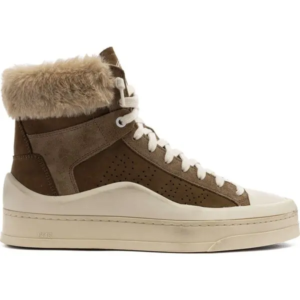 P448 Rail Teddy High-top Sneakers - Coco/fur
