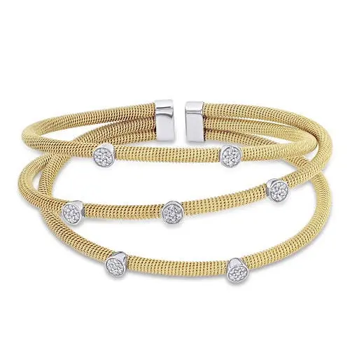 JULIANNA B. Diamond Bangle Bracelet - 14k Yellow Gold