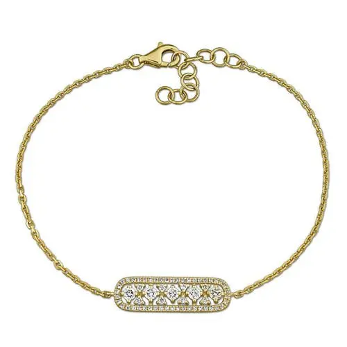 JULIANNA B. Diamond Bar Bracelet - 14k Yellow Gold