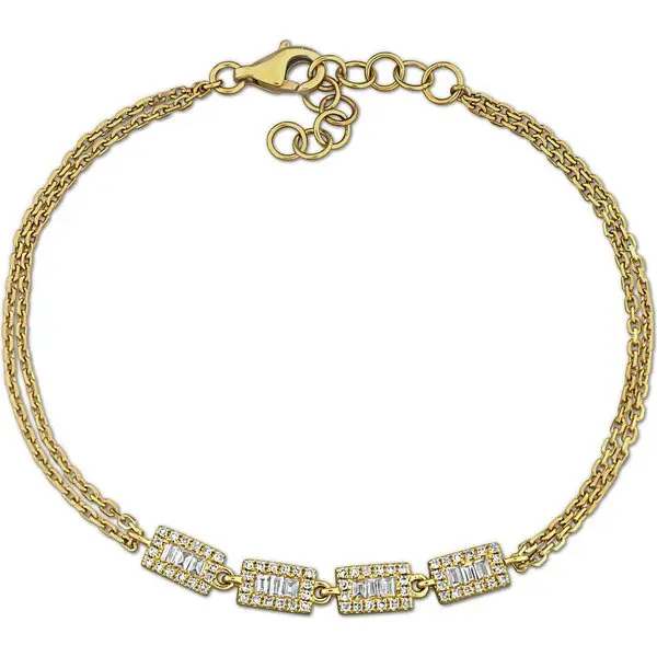 JULIANNA B. Diamond Station Bracelet 14k - 14k Yellow Gold
