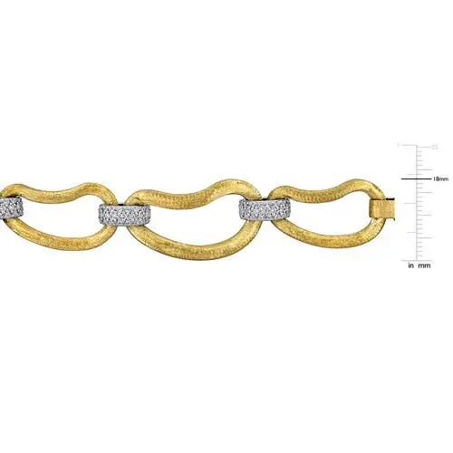JULIANNA B. Diamond Fabiform Link Chain Bracelet