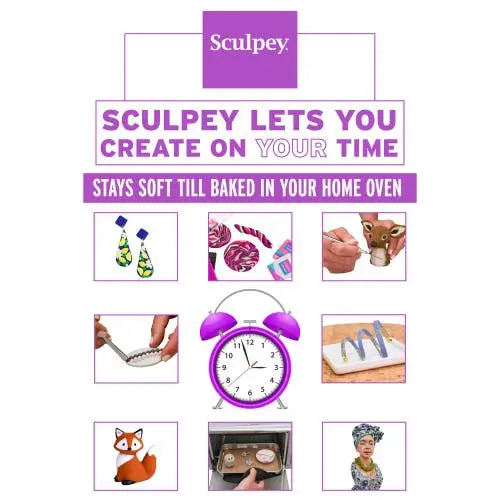 SCULPEY Super Ultralight White 8oz Pack Lightweight Polymer