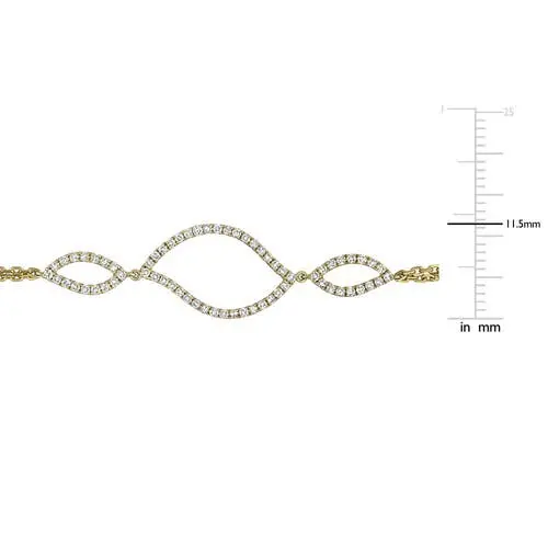 JULIANNA B. Diamond Intertwined Bracelet 14k