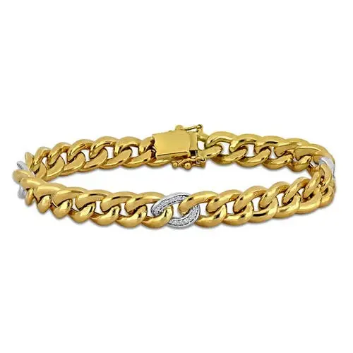JULIANNA B. Diamond Curb Link Bracelet 14k - 14k Gold