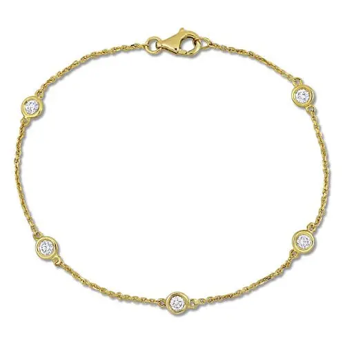 JULIANNA B. Diamond Station Bracelet - 14k Yellow Gold