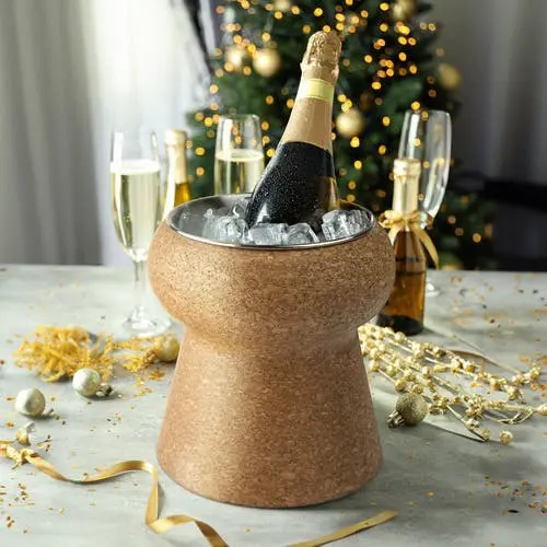 Final Touch Champagne & Wine Cork Beverage Bin