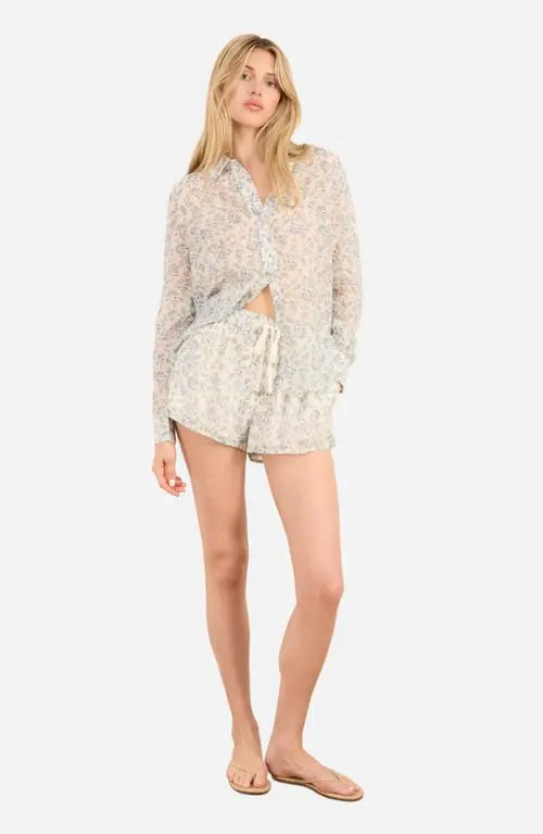 Cami Nyc Cotton & Silk Drawstring Shorts