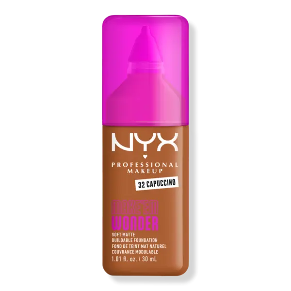 NYX PROFESSIONAL MAKEUP Make 'em Wonder, 24h Soft Matte Foundation - Capuccino