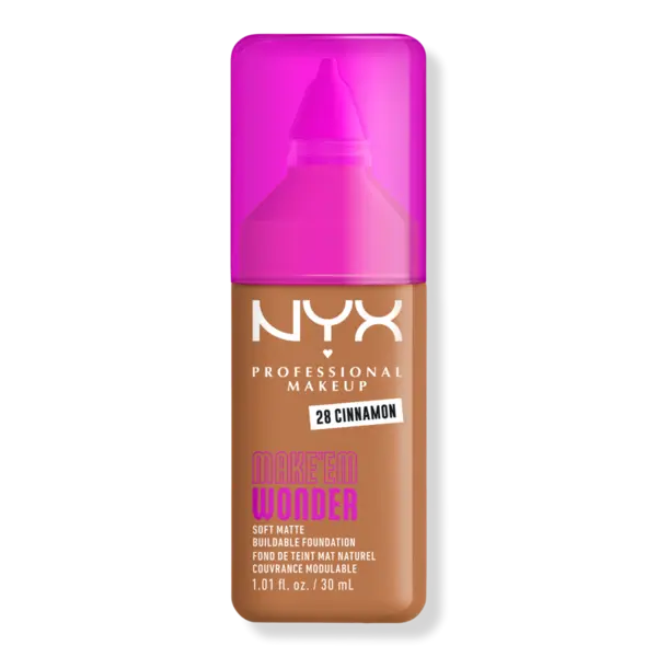 NYX PROFESSIONAL MAKEUP Make 'em Wonder, 24h Soft Matte Foundation - Cinnamon