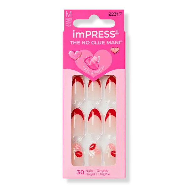 Kiss Impress Design Valentine's Day Press On Nails - Lover