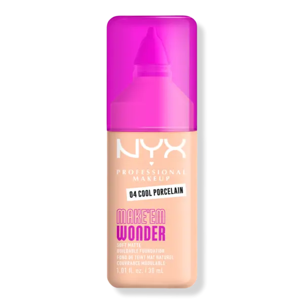 NYX PROFESSIONAL MAKEUP Make 'em Wonder, 24h Soft Matte Foundation - Cool Porcelain