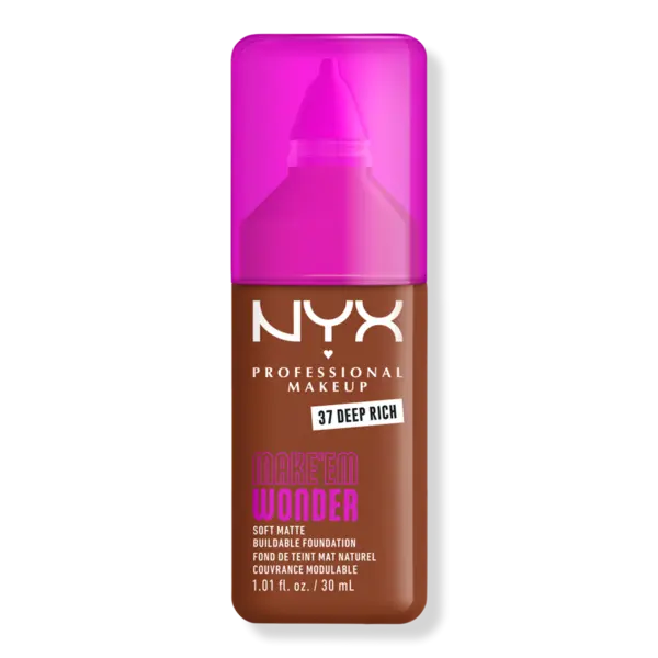 NYX PROFESSIONAL MAKEUP Make 'em Wonder, 24h Soft Matte Foundation - Deep Rich