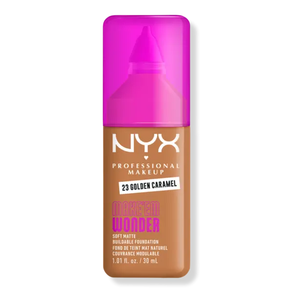 NYX PROFESSIONAL MAKEUP Make 'em Wonder, 24h Soft Matte Foundation - Golden Caramel