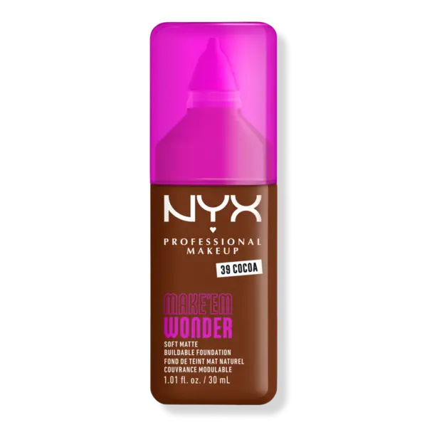 NYX PROFESSIONAL MAKEUP Make 'em Wonder, 24h Soft Matte Foundation - Cocoa