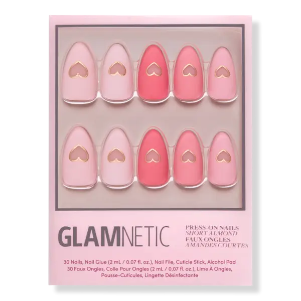 GLAMNETIC Matte In Love Press-on Nails - One-color